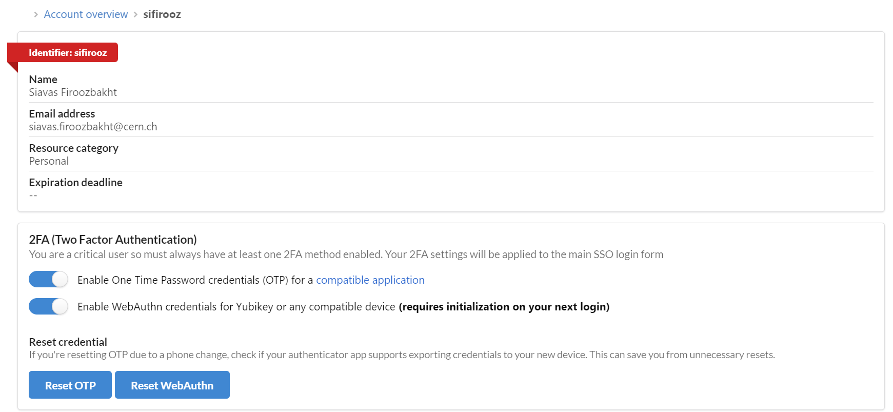 Using your fingerprint for 2FA - Device and Productivity Software